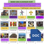 Mardi Gras Scavenger Hunt