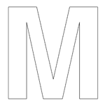 Alphabet Letter Templates For Letters 0526 M Template