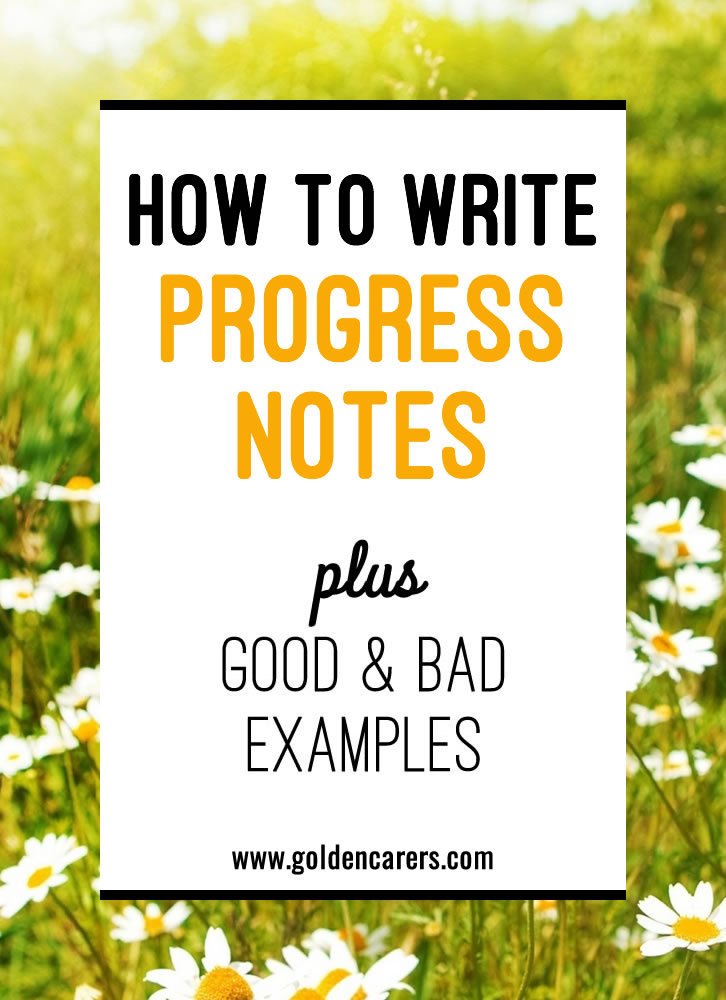 How To Write Progress Notes