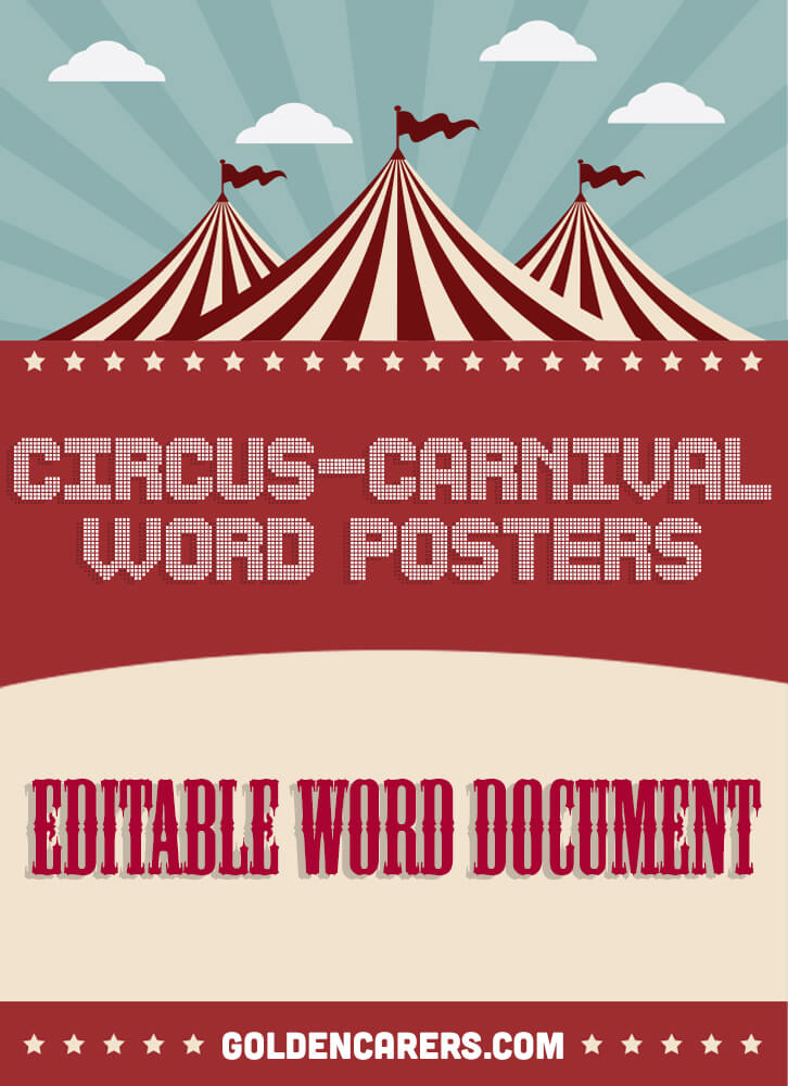 Circus/Carnival Event Editable Posters