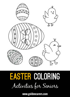 Coloring Templates for Seniors & the Elderly