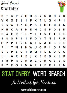 Word Search Activity Ideas for Seniors & the Elderly