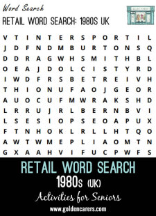 Word Search Activity Ideas for Seniors & the Elderly