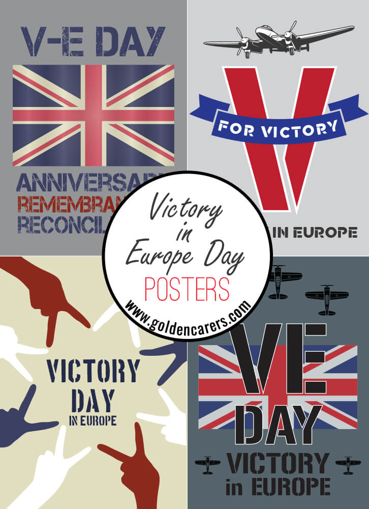 VE Day Posters Victory In Europe