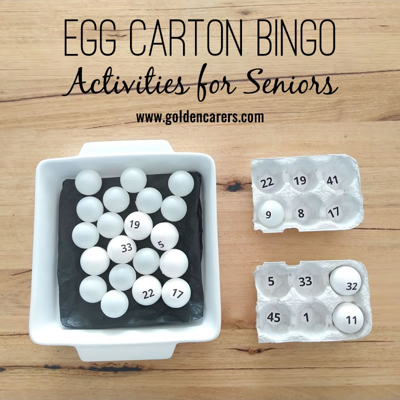 Egg Carton Bingo