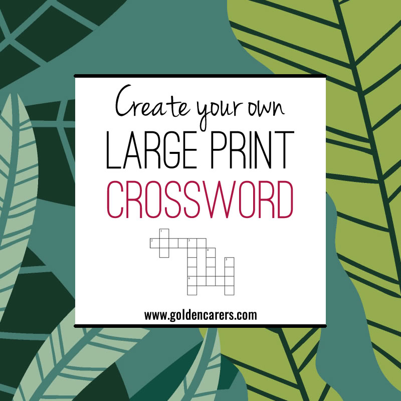 Create Your Own Crossword!