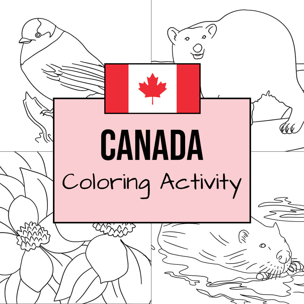 Canada Coloring Activity
