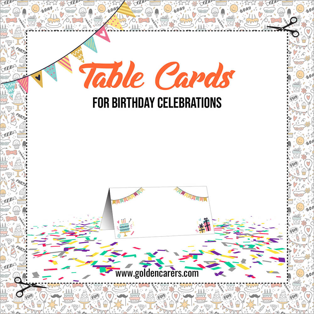 Birthday Table Cards
