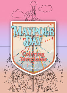 Maypole Day - Coloring Templates