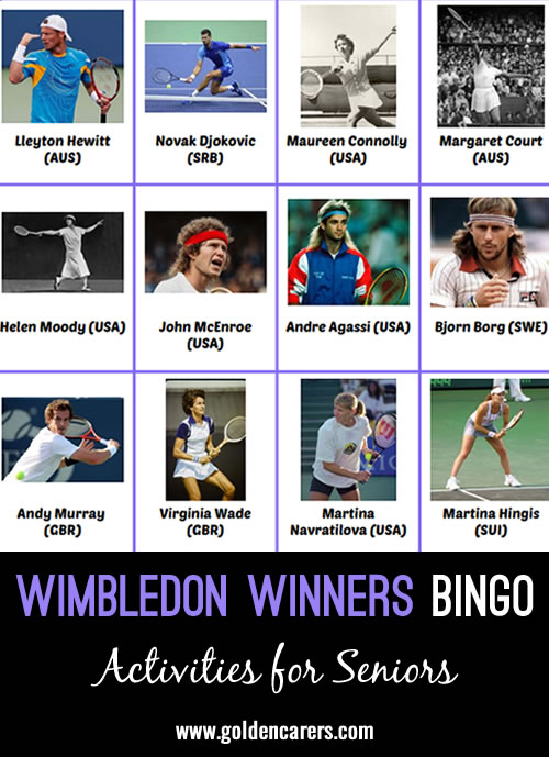 Wimbledon Winners Bingo