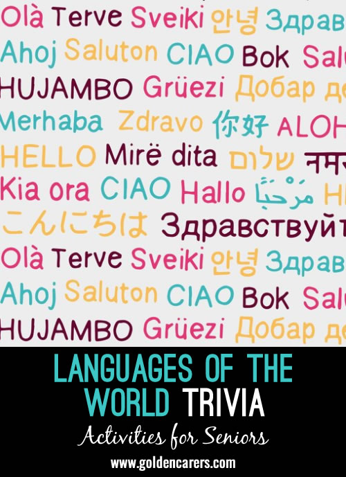 Languages of the World Trivia
