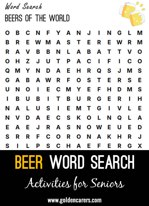 Beers of the World Word Search