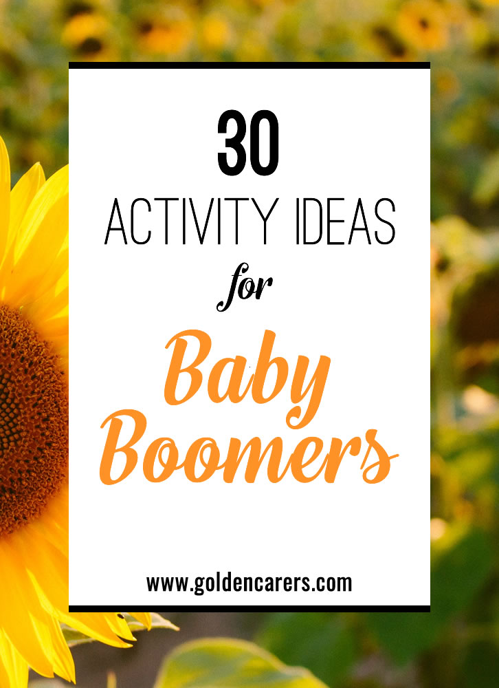 Activities for the Baby Boomer Generation