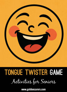 Activities Calendar | Tongue Twister Day 8th of November