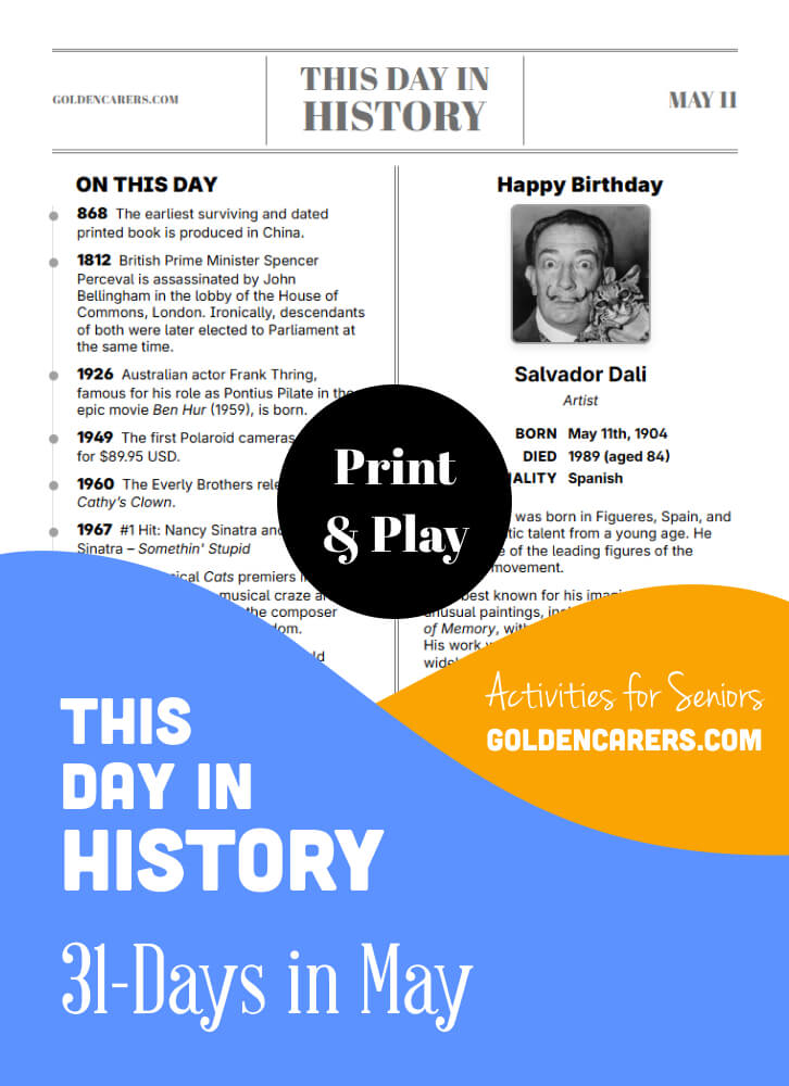 This Day in History for Seniors: May
