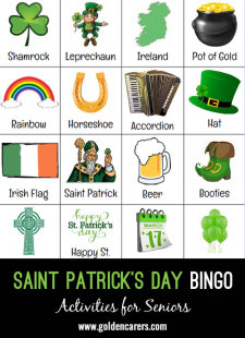 Activities Calendar | St Patrick's Day 17th of March