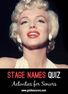 Stage Names Quiz