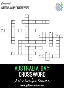 Activities Calendar | Australia Day 26th of January