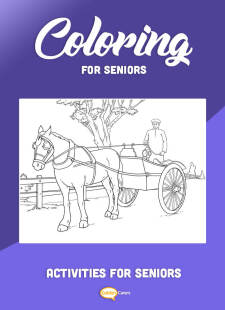 horse and cart coloring pages