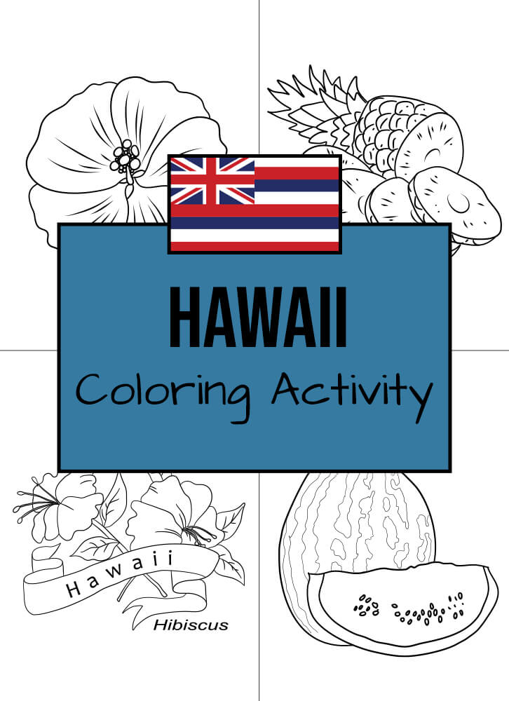 Hawaii Coloring Activity