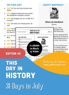 This Day in History for Seniors: July - 2nd Edition