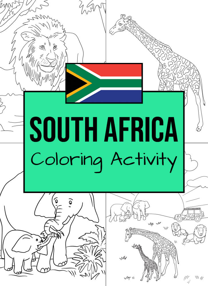 South Africa Coloring Activity