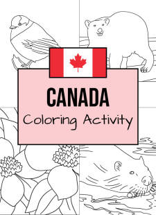 Canada Coloring Activity