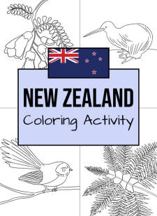 new zealand coloring sheets