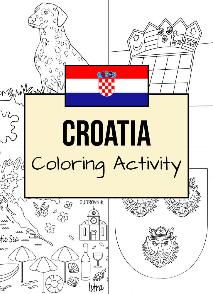 croatia coloring pages