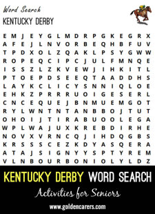Kentucky Derby Word Search