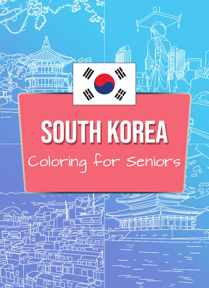 South Korea Coloring Templates