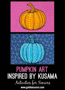 Pumpkin Art Inspired by Kusama