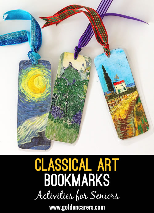 Classical Art Bookmarks