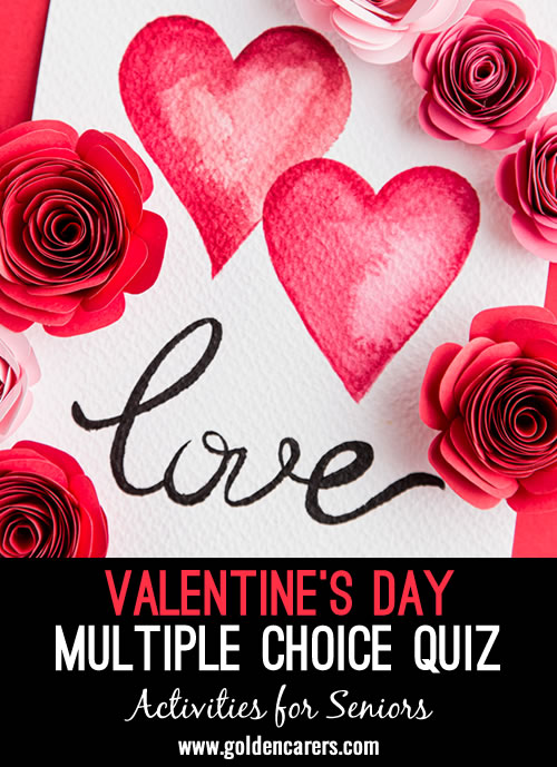 Valentine's Day Multiple Choice Quiz