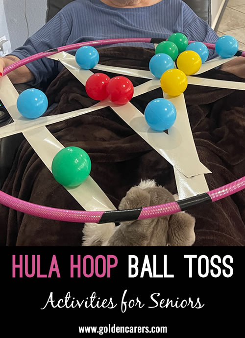 Hula Hoop Ball Toss
