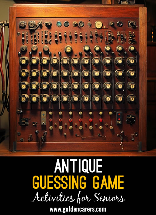 Antique Guessing Game