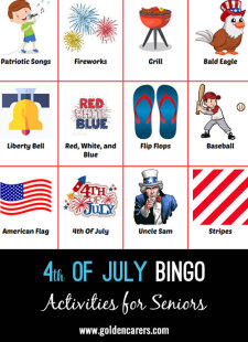 Activities Calendar | Fourth of July 4th of July