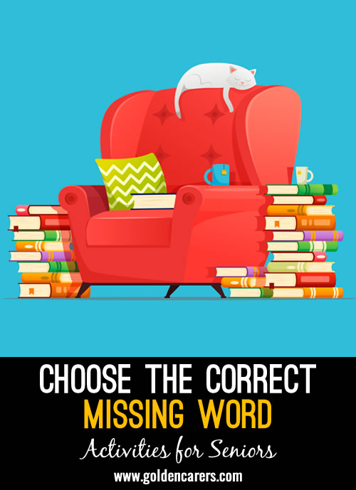Choose the Correct Missing Word Quiz