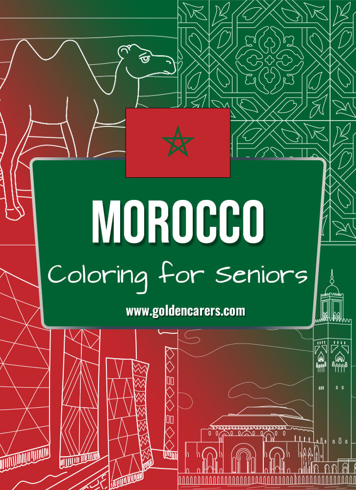 Morocco Coloring Templates