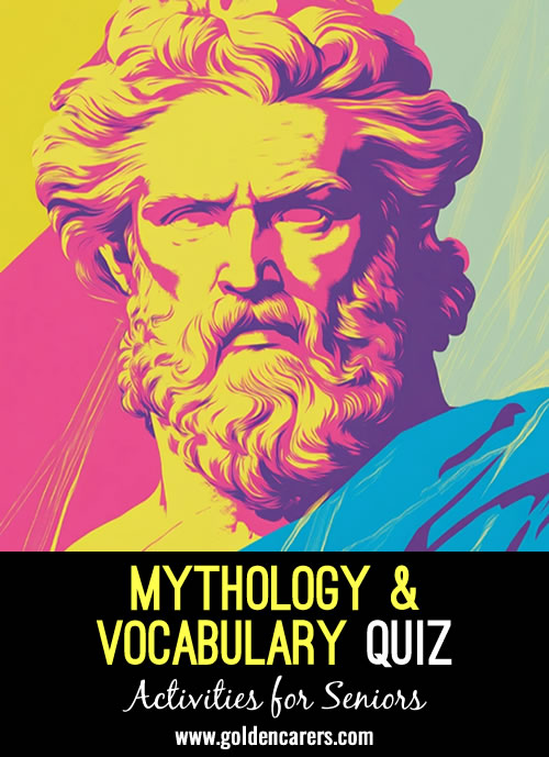 Mythology & Vocabulary Quiz