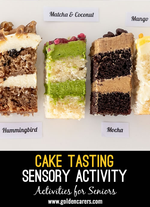 Cake Tasting Sensory Activity