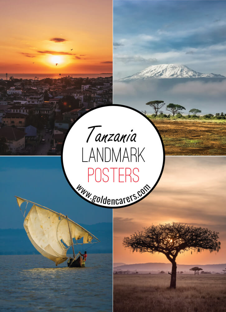 Tanzania Landmark Posters