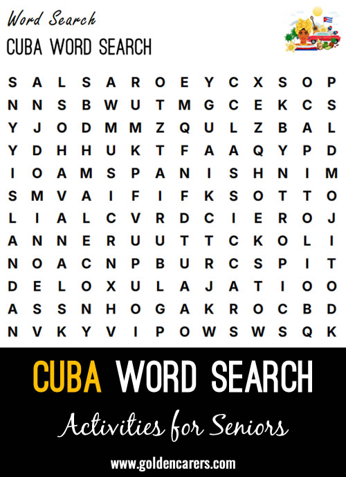 Cuba Word Search