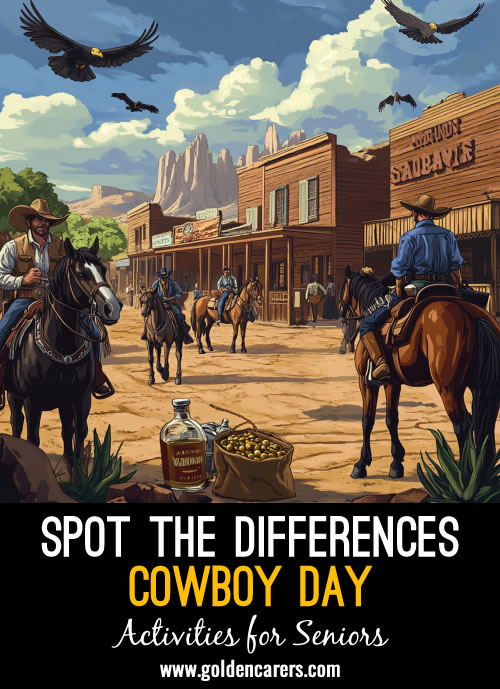 Cowboy Day Spot the Differences