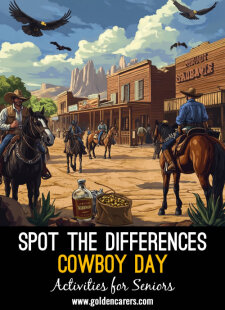 Cowboy Day Spot the Differences