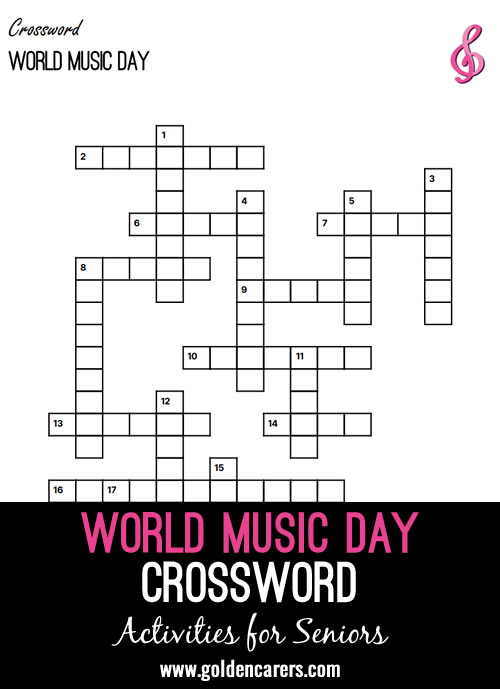 World Music Day Crossword