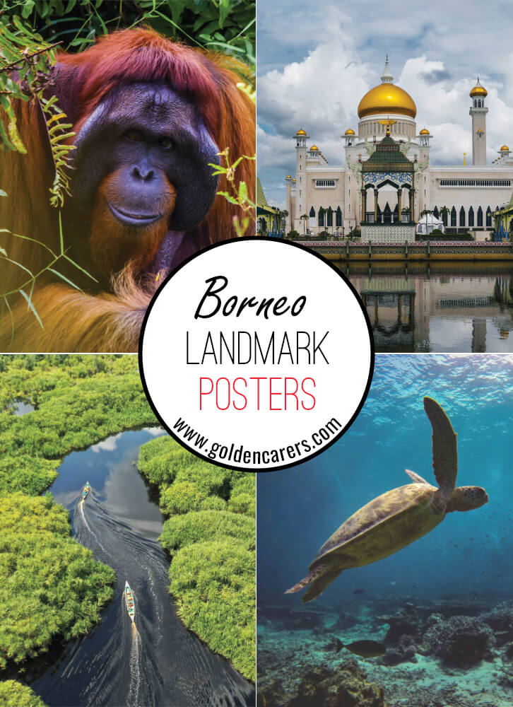 Borneo Landmark Posters