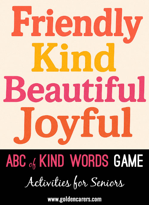 ABC of Kind Words Game
