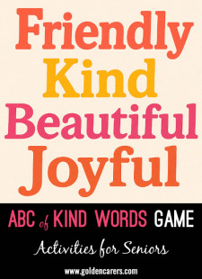 ABC of Kind Words Game