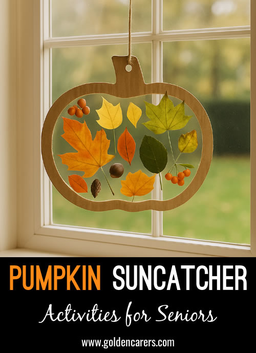 Pumpkin Suncatcher
